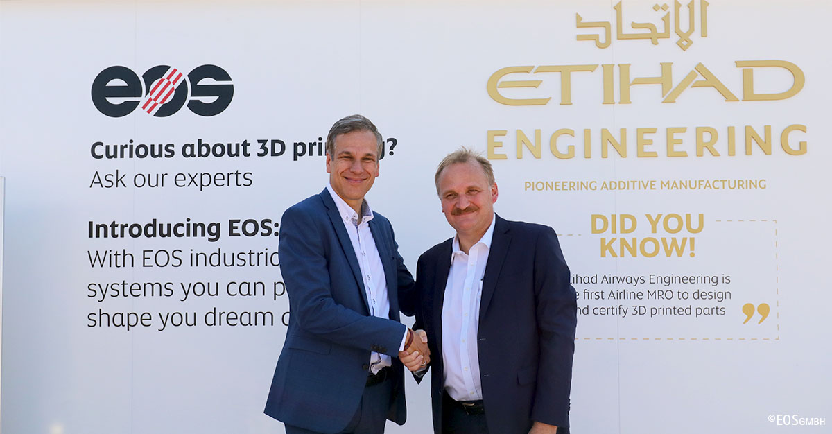Deutscher 3D-Drucker-Hersteller EOS und Etihad Airways Engineering aus ...