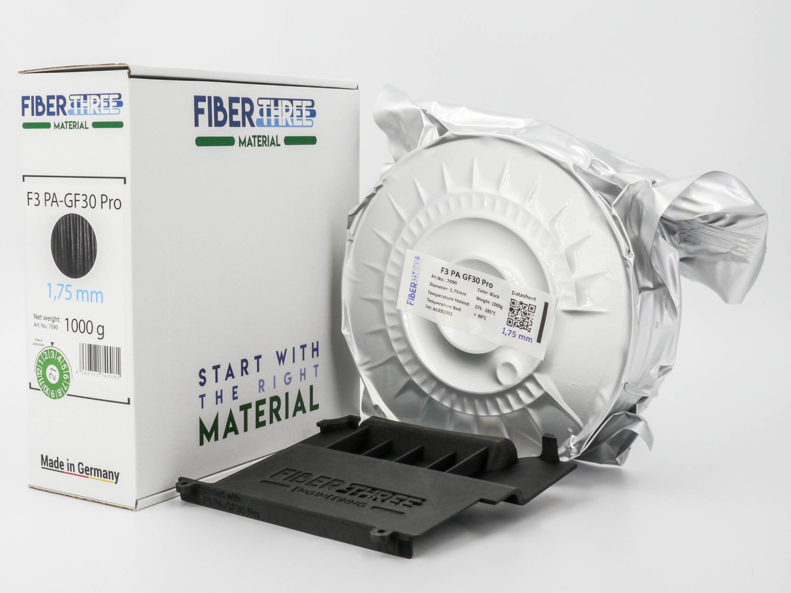 Fiberthree stellt mit F3 PA-GF 30 Pro Filament mit geringer ...