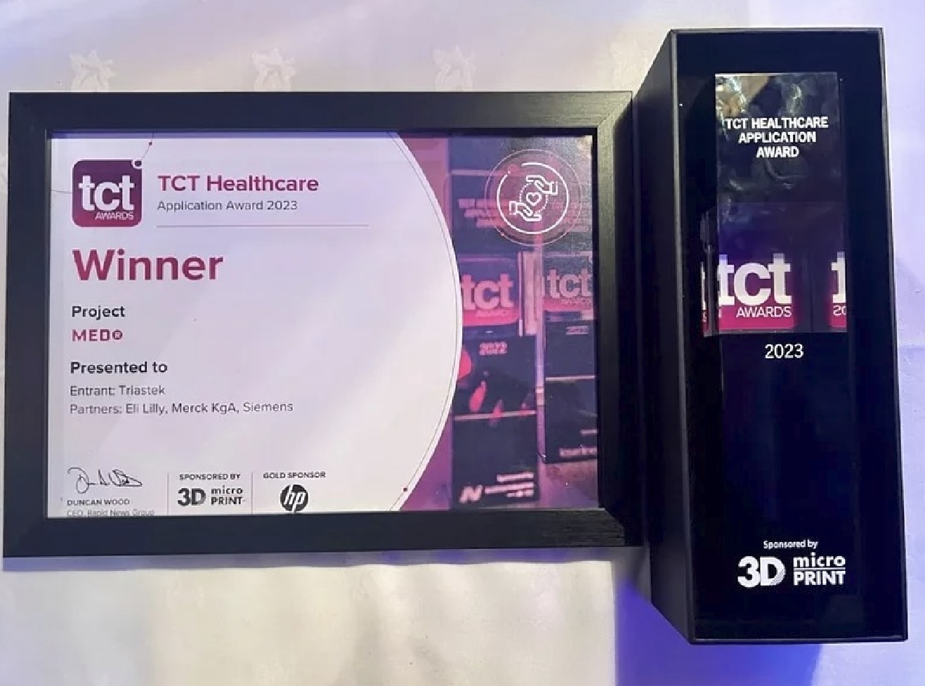 Triastek gewinnt TCT Award 2023 für beste 3D-Druck-Technologie im Gesundheitswesen | 3D ...